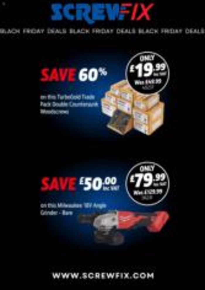 Screwfix in Lutterworth | Christmas Discounts & Catalogues | Tiendeo