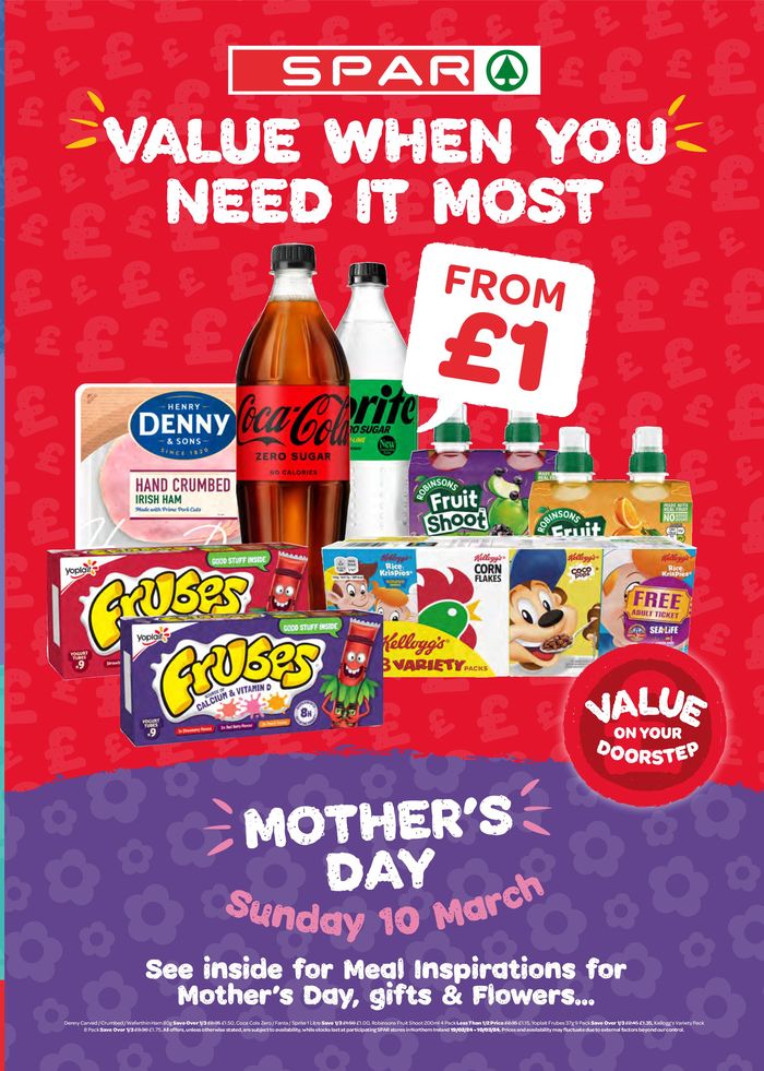 Spar | Leaflets & Offers - Mother's Day | Tiendeo